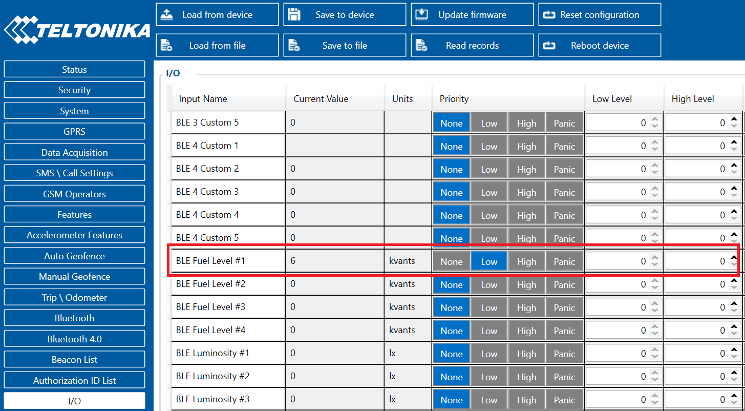 Sensor de combustible bluetooth Mielta Fantom - Centro de Recursos
