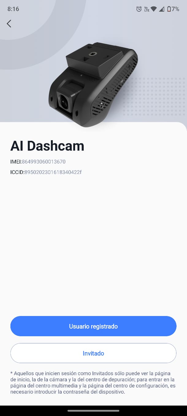 Jimi - JC261 4G Dashcam - Centro de Recursos