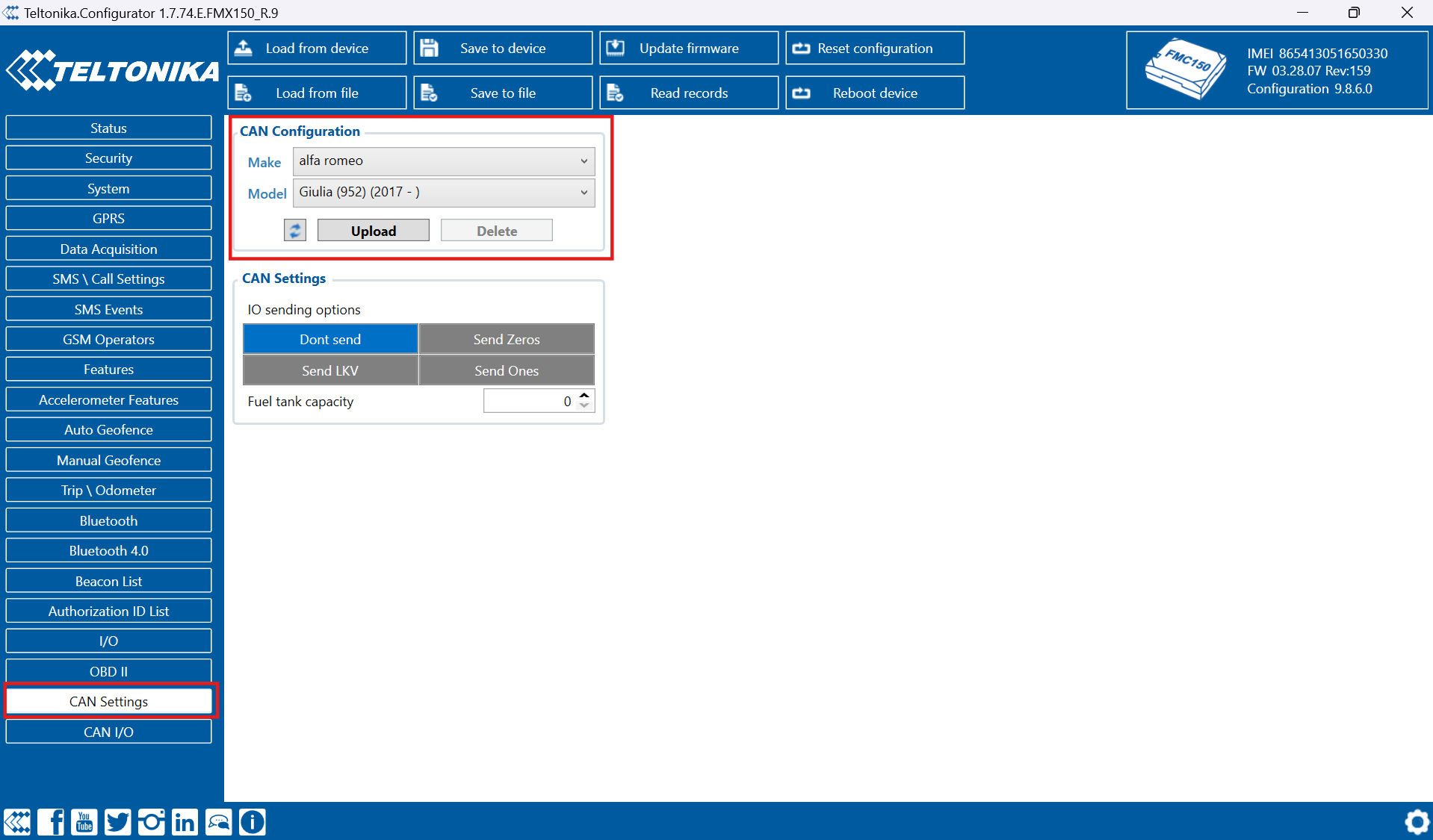 Teltonika - FMC150 - Centro de Recursos