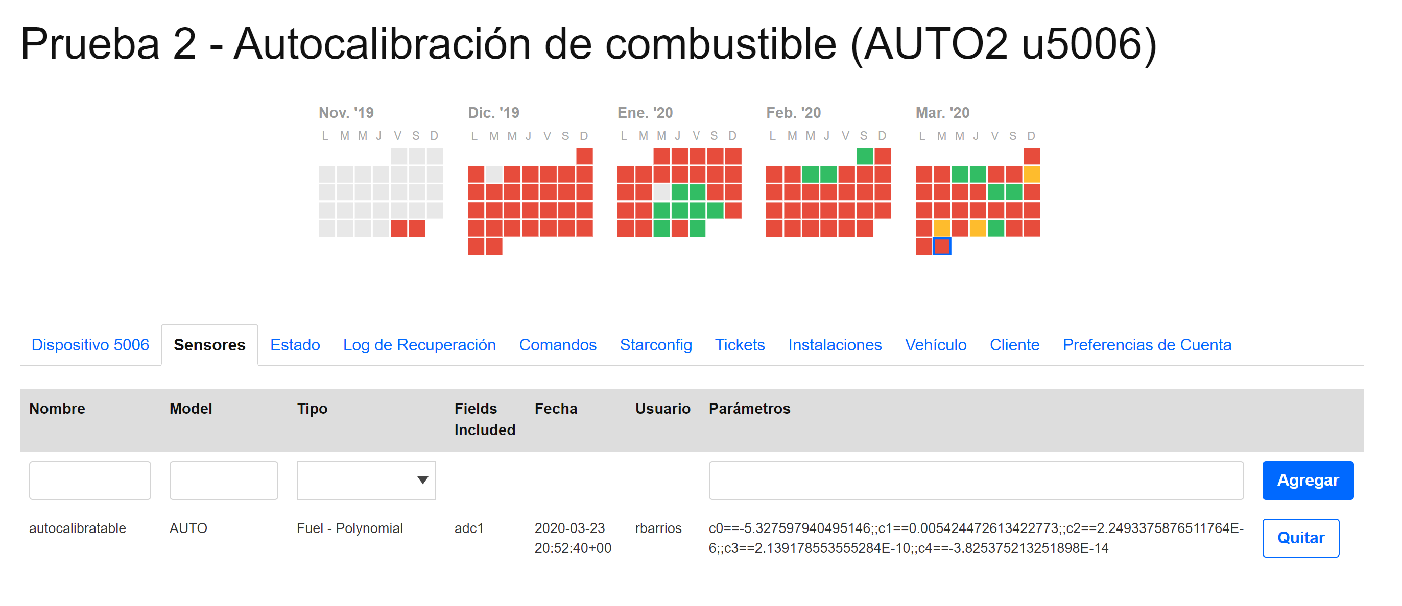 Autocalibración de sensores de combustible - Centro de Recursos